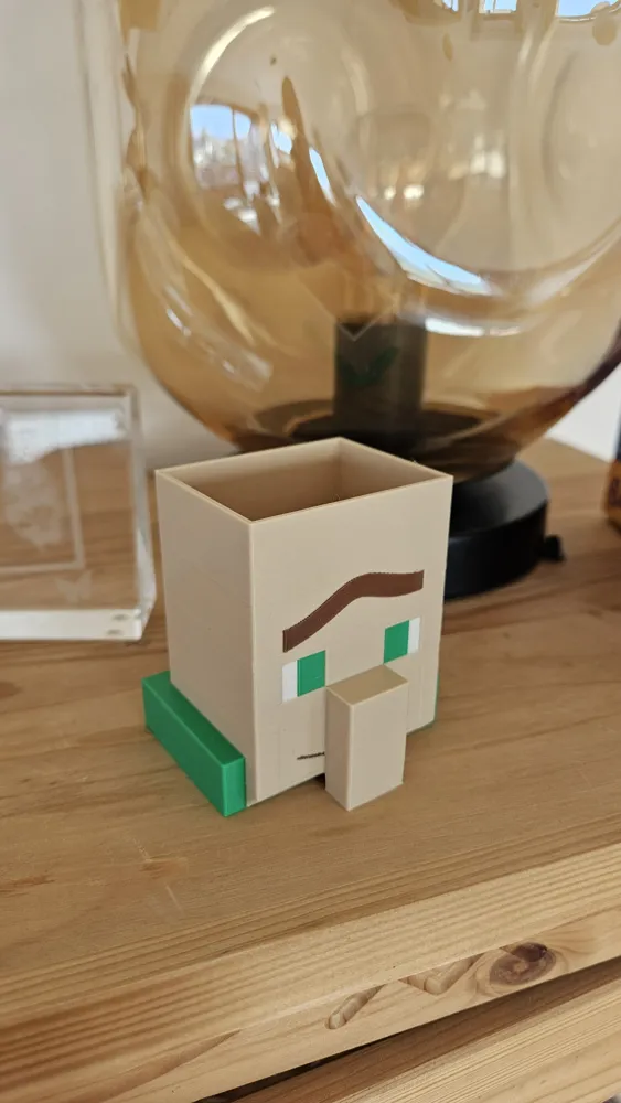 Minecraft Villager Pencil Holder by 3D_Onkel MakerWorld: Download Free ...
