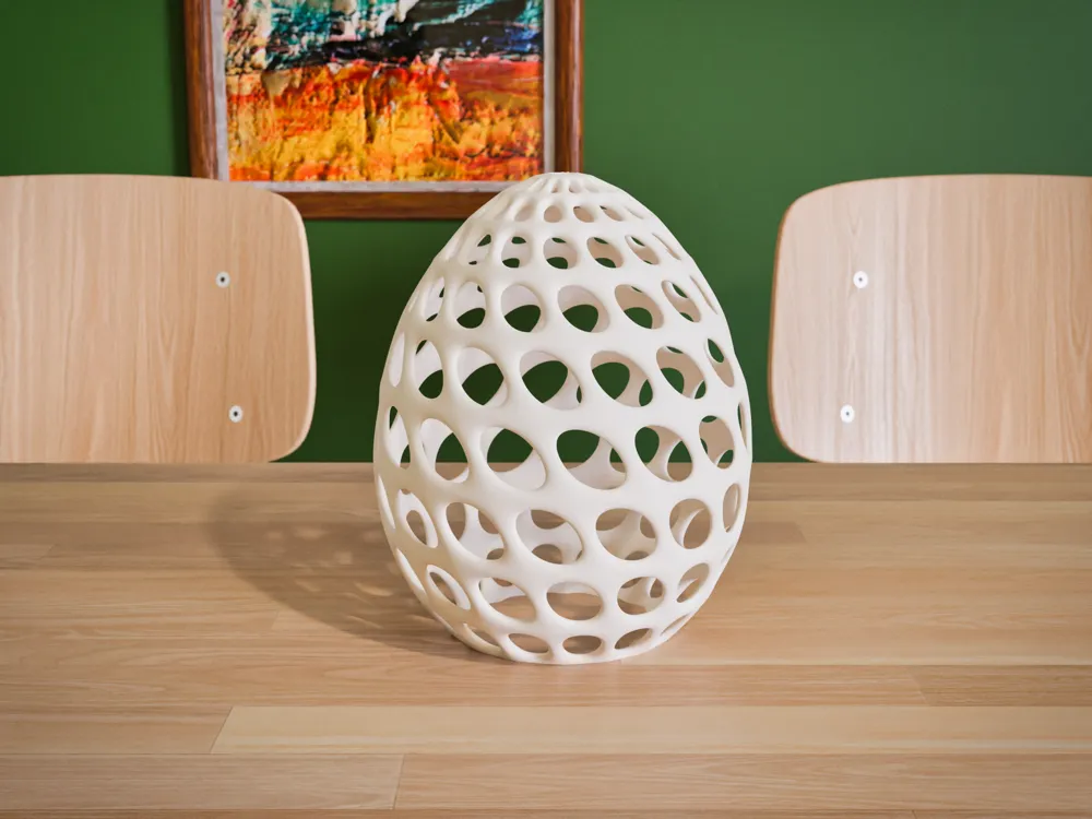 Twisted Voronoi Easter Egg by Dr.D - MakerWorld