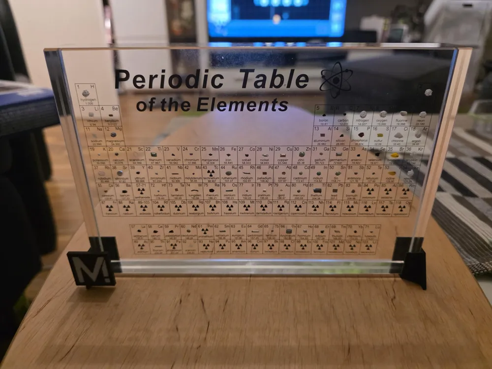 Simple stand for periodic table - Free 3D Print Model - MakerWorld