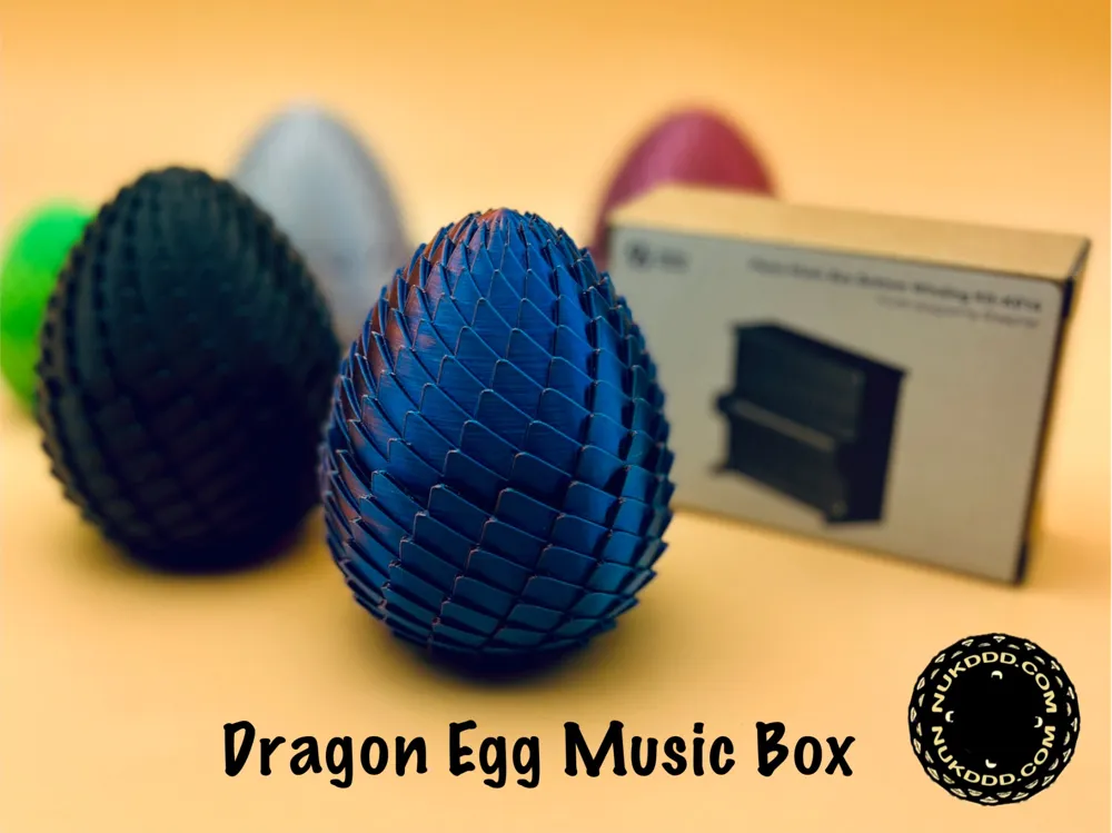 Dragon Scale Egg Music Box by NUKDDD MakerWorld: Download Free 3D Models