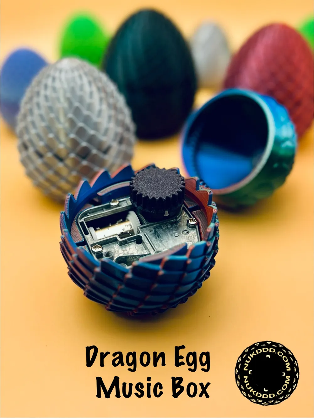 Dragon Scale Egg Music Box - Free 3D Print Model - MakerWorld