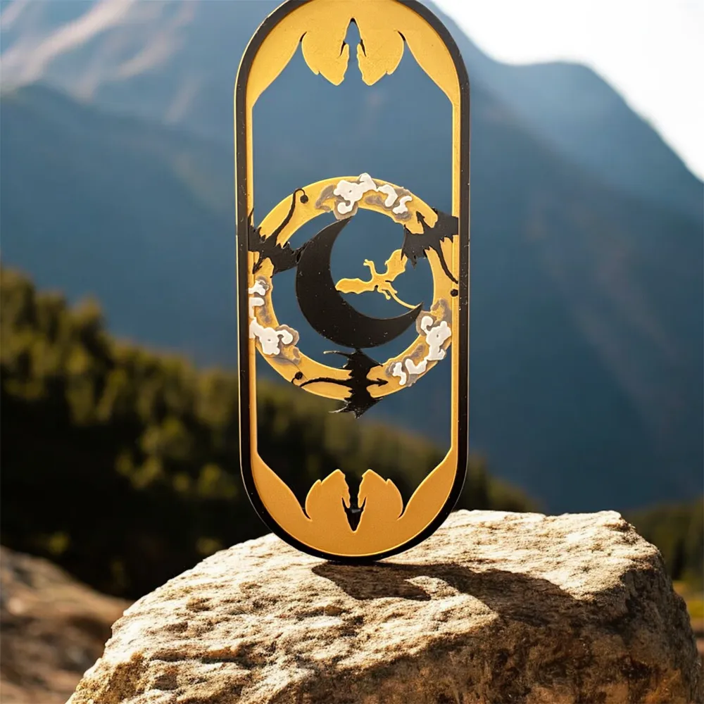 Fourth Wing Dragon Moon Bookmark - Free 3D Print Model - MakerWorld