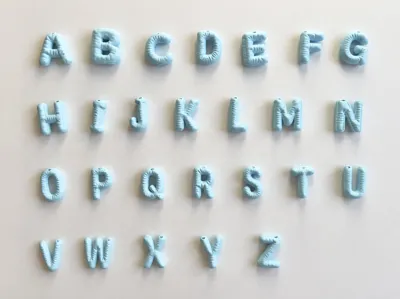 Puffer Letters | Full A-Z Set (Capital Only) - Free 3D Print Model ...