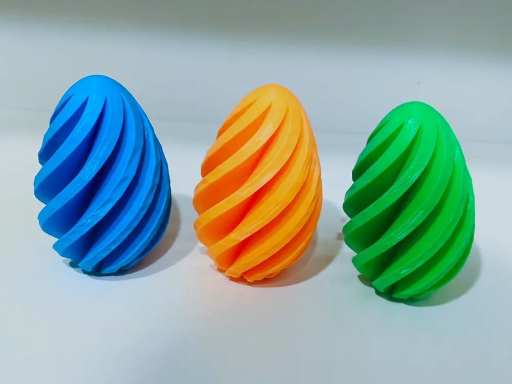 Minimalistic Spiral Easter Egg with Egg stand by Blaxt - MakerWorld
