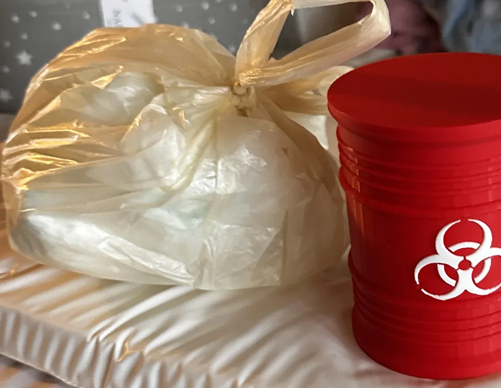 Fût à déchets biologiques avec bouchon à vis - Modèle d'Impression 3D ...