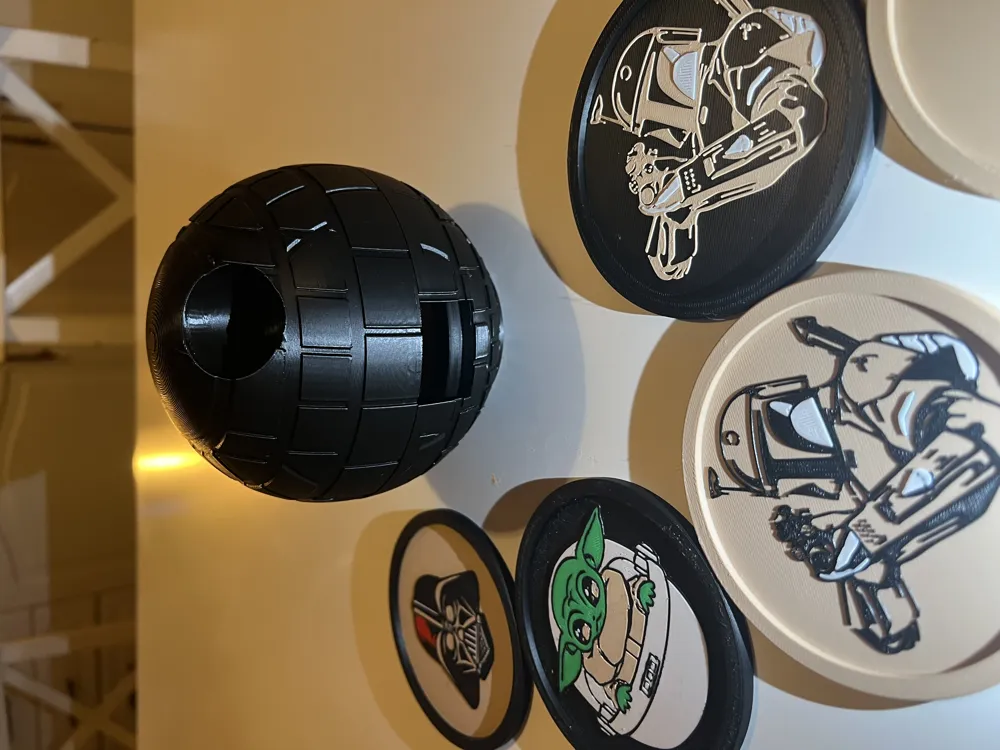 Star wars Coaster & Death star holder by Swarley MakerWorld: Download ...