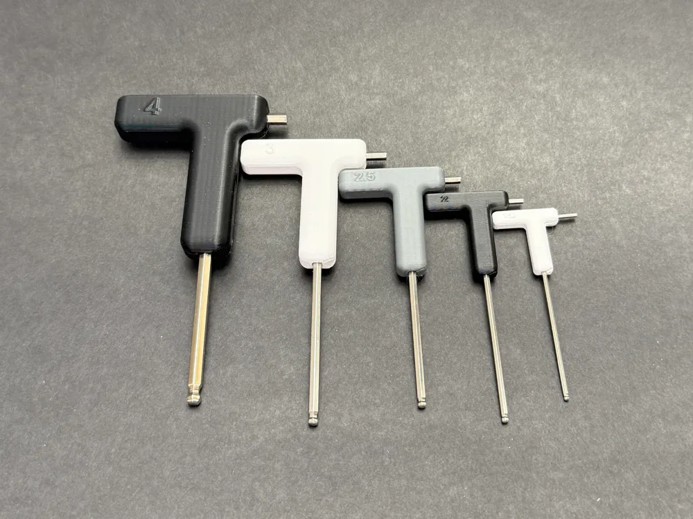 Hex Keys T-Handle Set 1.5 - 6mm For Bambu Lab by 3D-Vizja - MakerWorld