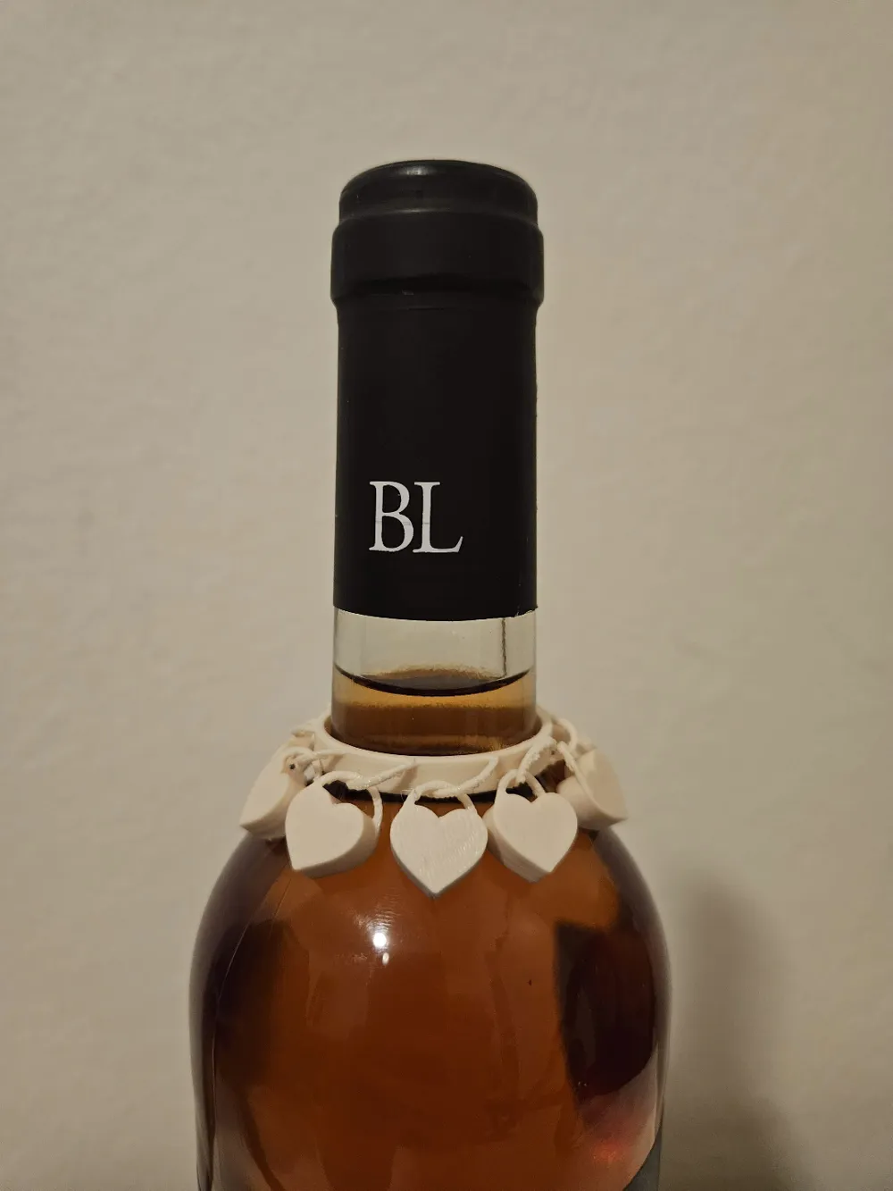 Ring of hearts - wine bottle decoration by mreci- - MakerWorld