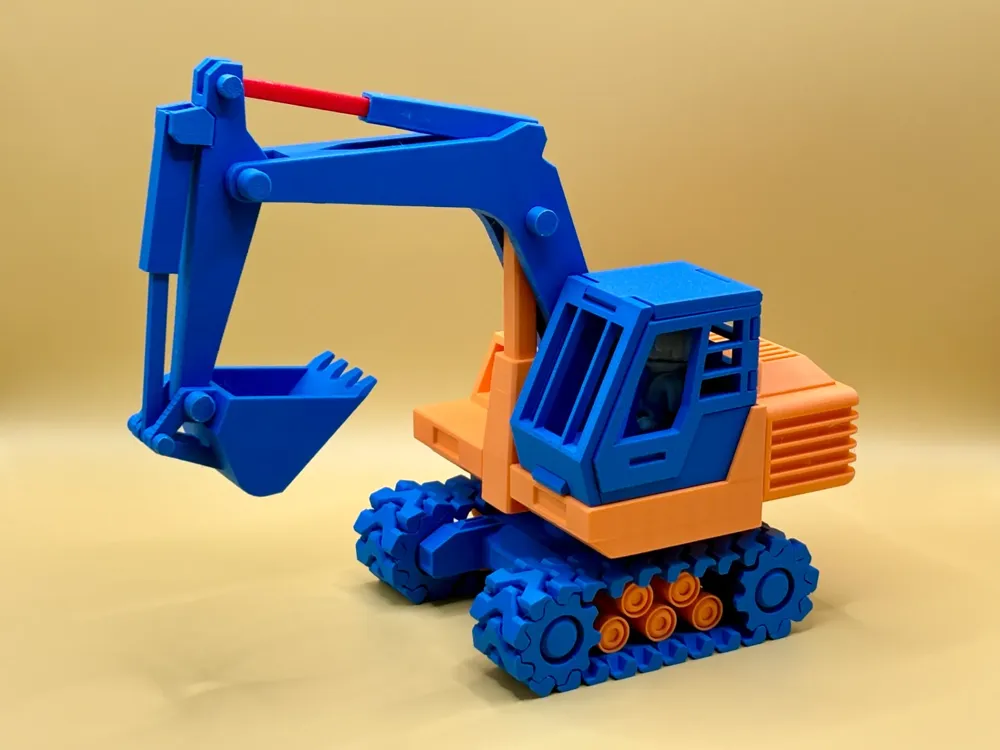 Fun Assembly Excavator by SOFUN_ART MakerWorld: Download Free 3D Models