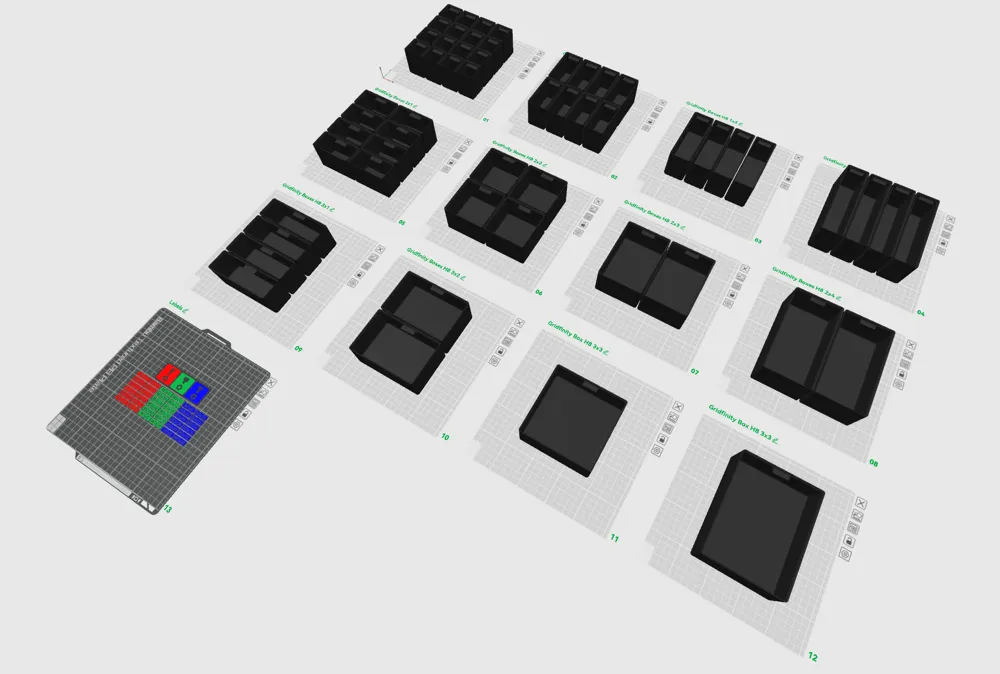Gridfinity H8 Boxes with screw labels by Archer - MakerWorld