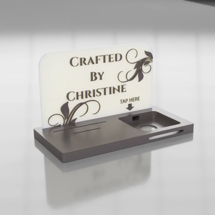 Square Reader + Business Card Display Stand - Free 3D Print Model ...