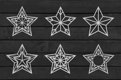 Simple Christmas Star Ornament Pack by Alexis_ - MakerWorld