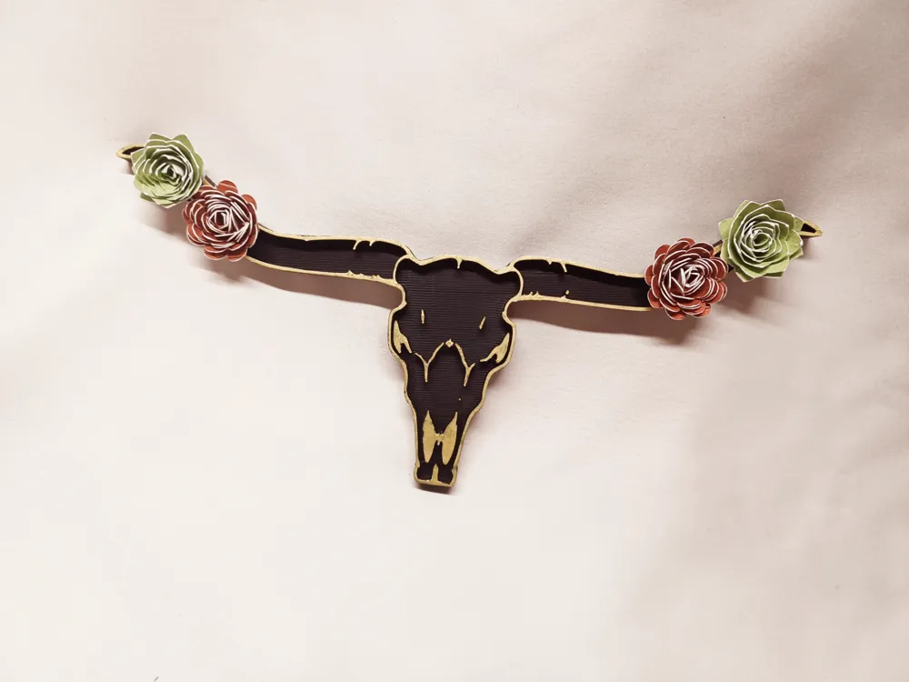 Realistic Buffalo Skull by Ophelie - MakerWorld