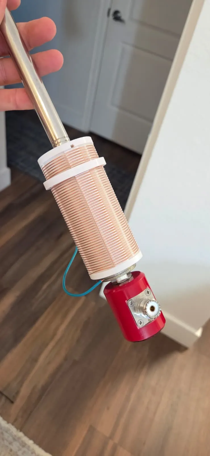 Loading Coil for 5.2M or 18.4ft whip antenna - Free 3D Print Model ...