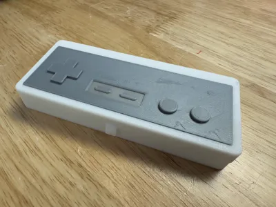 NES Controller Shaped Print in Place Box by 3DPrintifer - MakerWorld