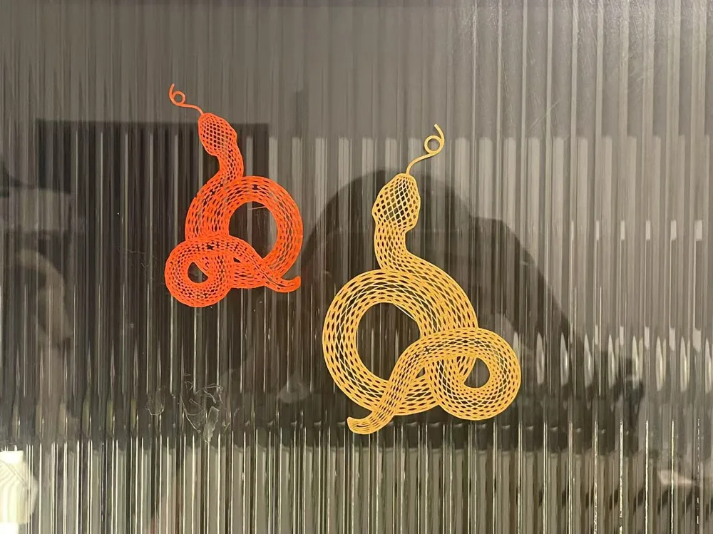 snake - Window paper-cuts by Pavilion_studio - MakerWorld