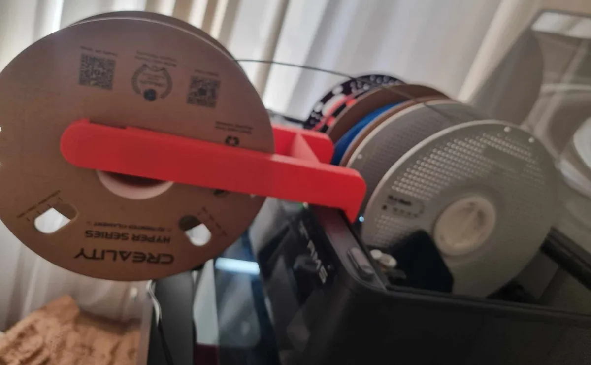 Filament Auto-rewinder spool holder for AMS - Free 3D Print Model ...