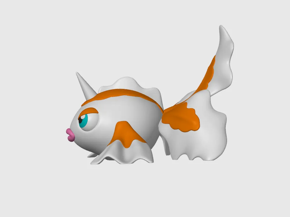 Goldeen Multicolor - Free 3D Print Model - MakerWorld