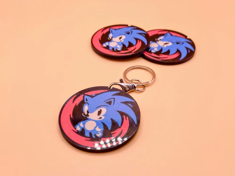 Sonic keychain by 3D PRINT MakerWorld: Download Free 3D Models