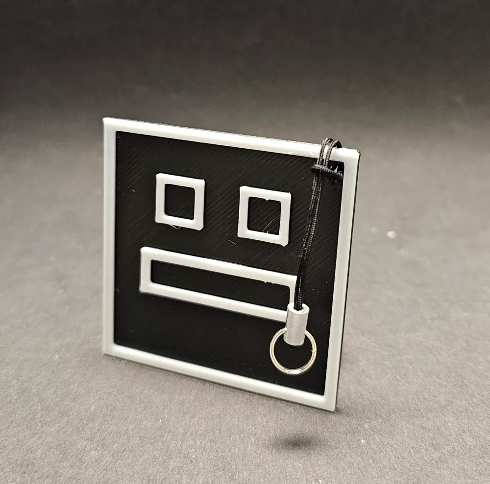 Geometry dash keychain by lbllab3d - MakerWorld