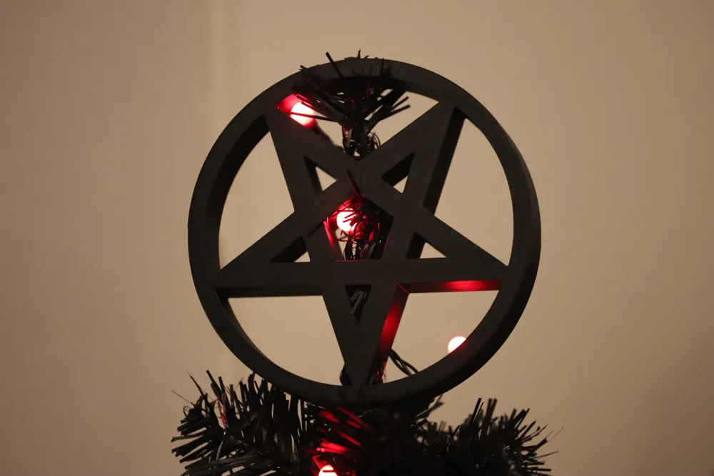 Pentagram Tree topper - Free 3D Print Model - MakerWorld