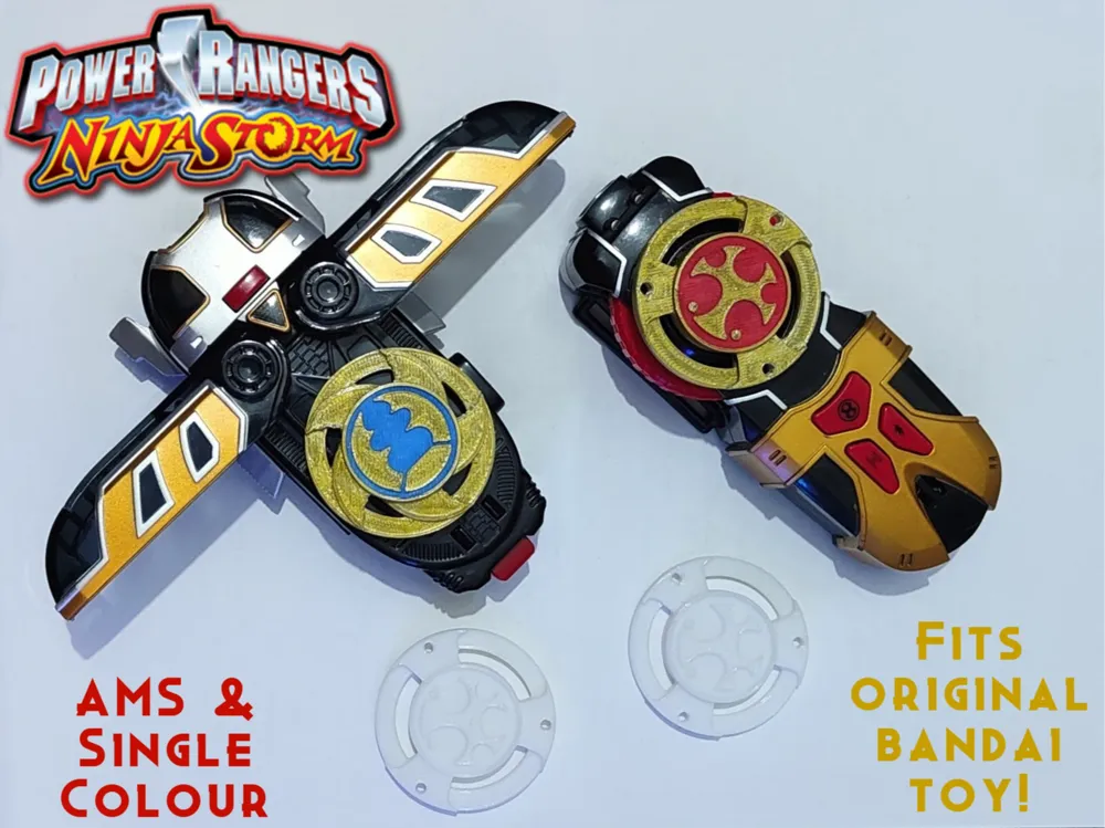 Power Rangers Ninja Storm - Thunder Morpher Discs by Zen Aku MakerWorld ...