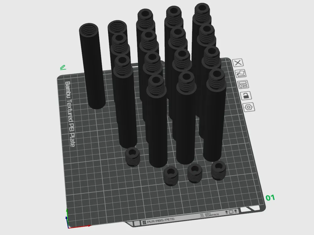 Dowel Shelf Rods, 1 inch diameter, 48 inches long - Free 3D Print Model ...