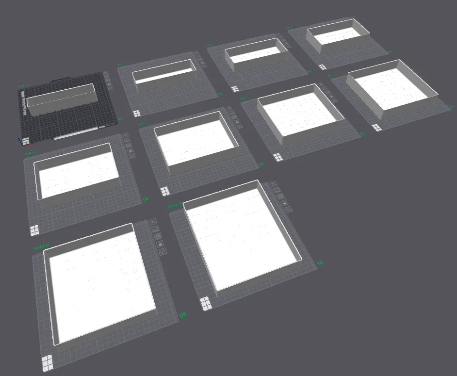 Gridfinity half grid sorting bins by Kasper Ragnar Fjelrad MakerWorld ...