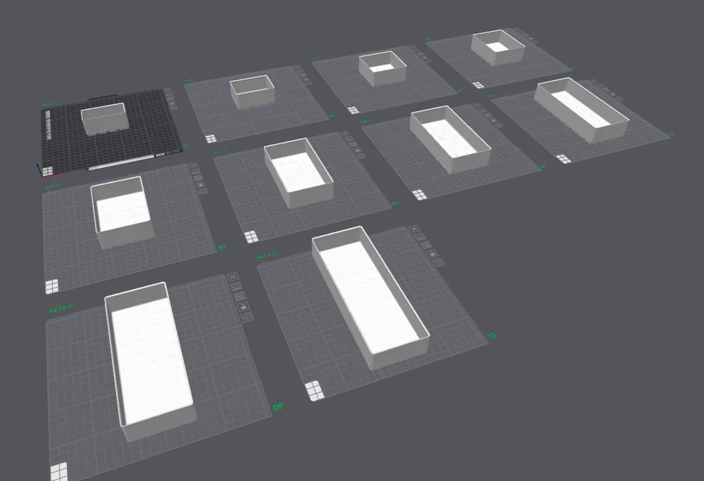 Gridfinity half grid sorting bins by Kasper Ragnar Fjelrad MakerWorld ...