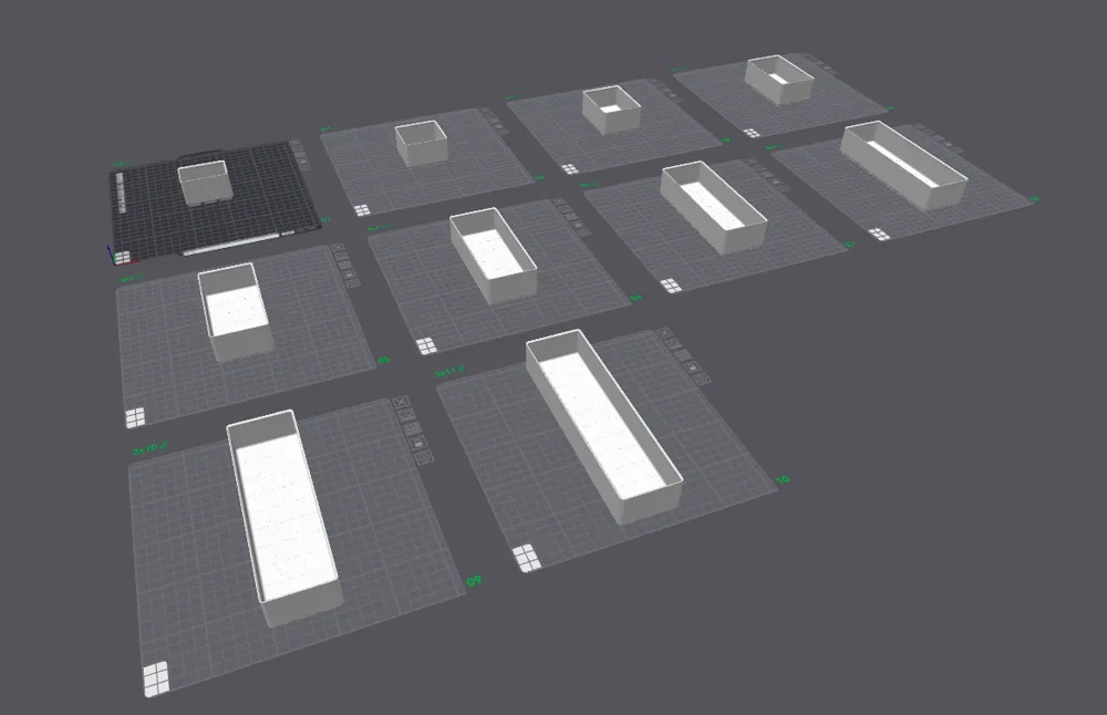 Gridfinity half grid sorting bins by Kasper Ragnar Fjelrad MakerWorld ...