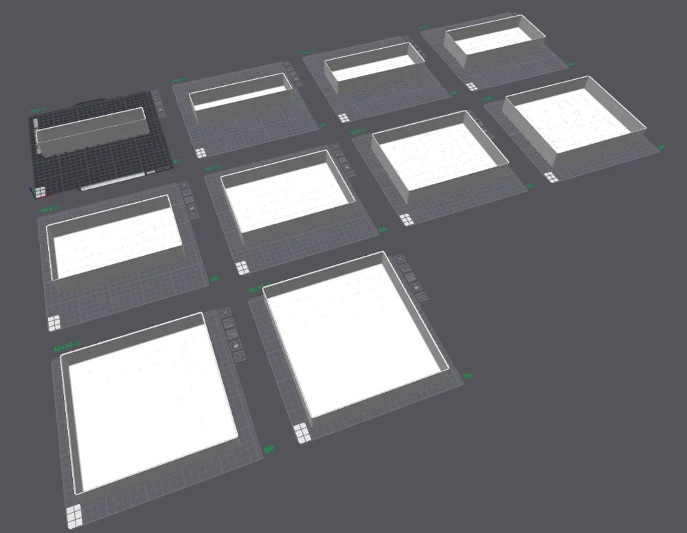Gridfinity half grid sorting bins by Kasper Ragnar Fjelrad MakerWorld ...