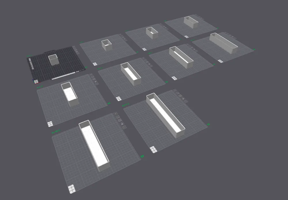 Gridfinity half grid sorting bins by Kasper Ragnar Fjelrad MakerWorld ...