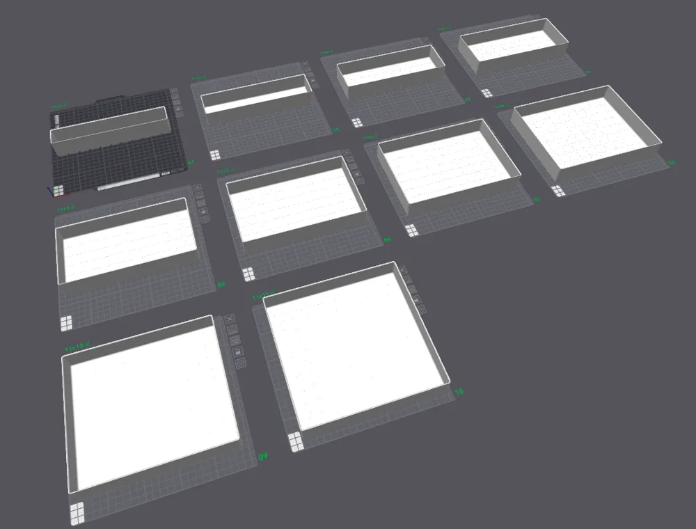 Gridfinity half grid sorting bins by Kasper Ragnar Fjelrad MakerWorld ...