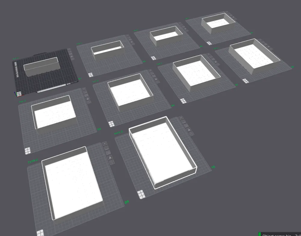Gridfinity half grid sorting bins by Kasper Ragnar Fjelrad MakerWorld: Download Free 3D Models