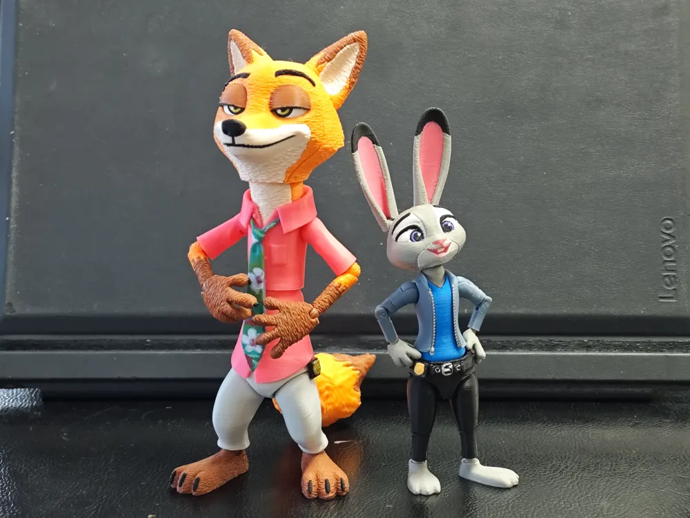Zootopia 2 Judy Hopps Articulated Figure - Free 3D Print Model - MakerWorld