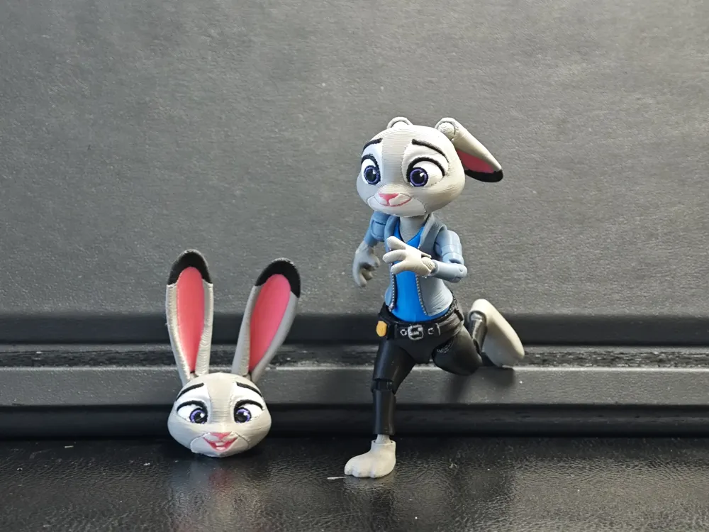 Zootopia 2 Judy Hopps Articulated Figure - Free 3D Print Model - MakerWorld