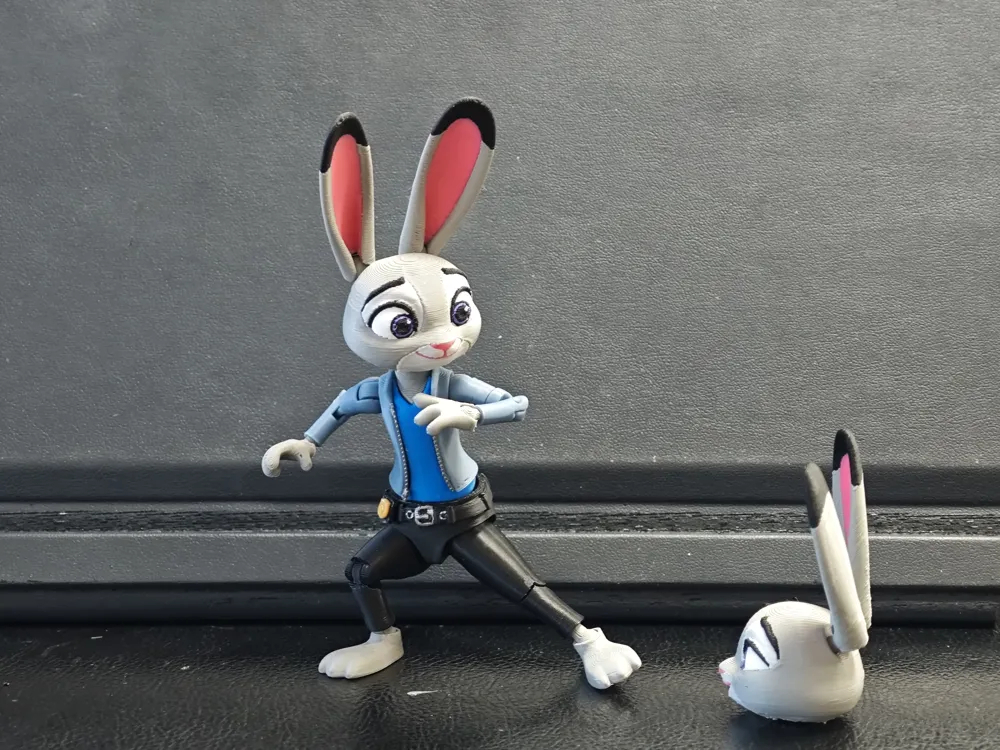 Zootopia 2 Judy Hopps Articulated Figure - Free 3D Print Model - MakerWorld