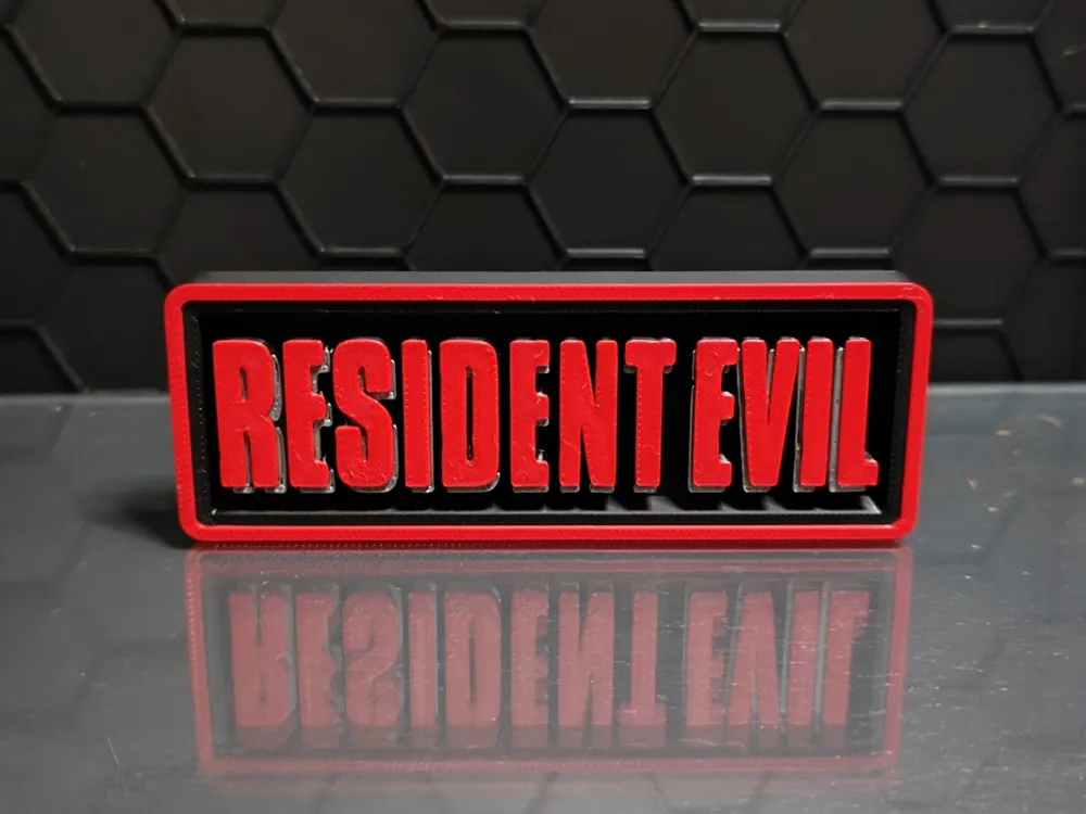 Resident Evil - Gamer Decorative Sign - Free 3D Print Model - MakerWorld