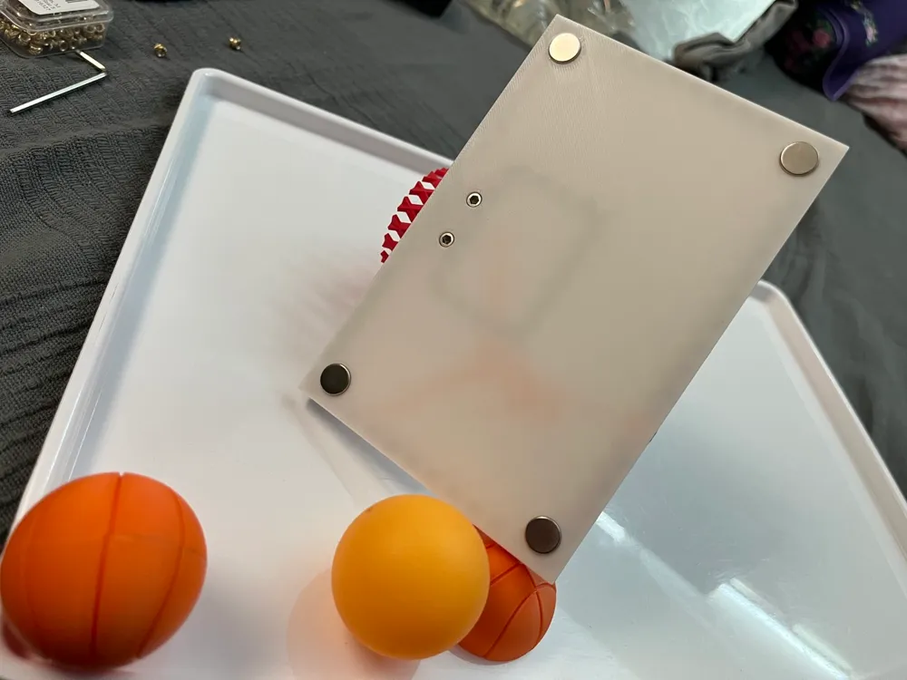 AIR Jordan Fridge Magnet Hoops with Ball Storage by MaSSa3 - MakerWorld