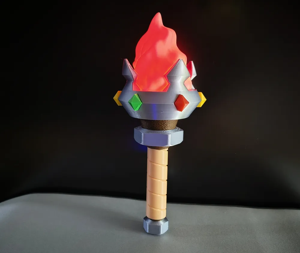 Darkest Dungeon Torch (for KC007) - Free 3D Print Model - MakerWorld