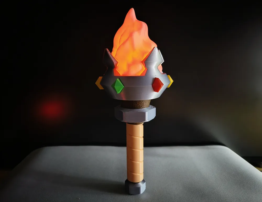 Darkest Dungeon Torch (for KC007) - Free 3D Print Model - MakerWorld