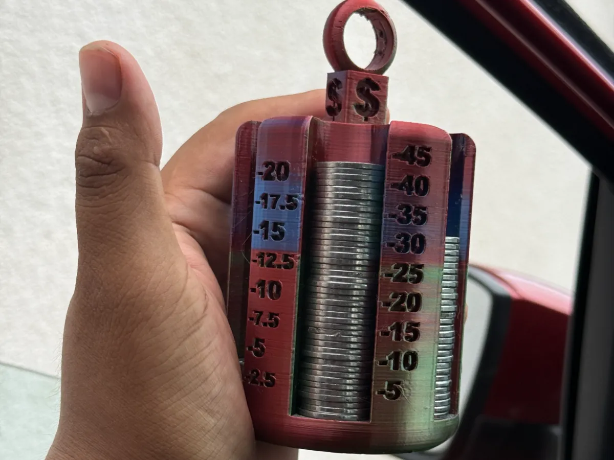 Mexican coin holder for car UNIVERSAL by Expector Gaming MakerWorld: Download Free 3D Models