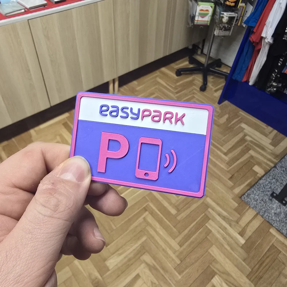 EasyPark Notification Card - Free 3D Print Model - MakerWorld