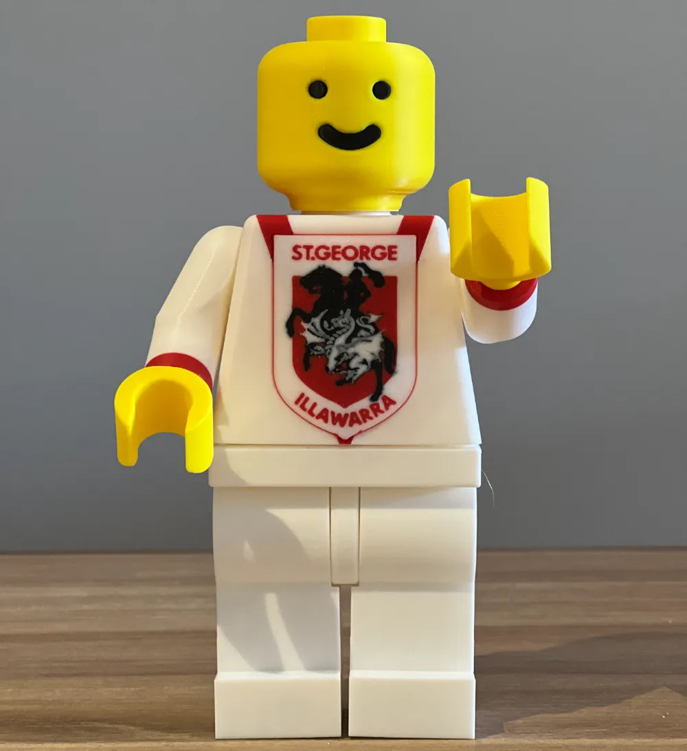 NRL Brickman - St George Illawarra Dragons - Free 3D Print Model ...