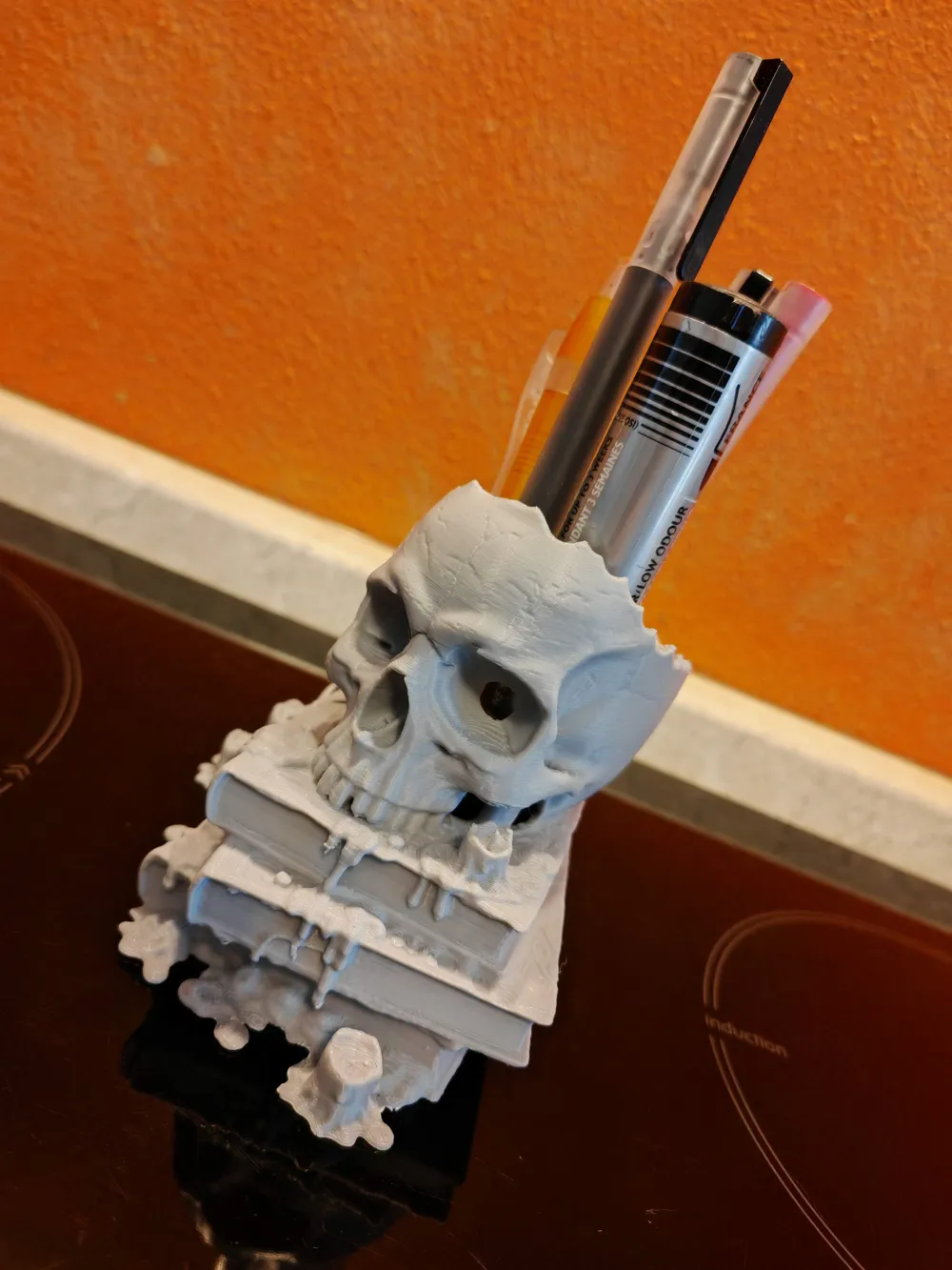 The Arcane Scholar's Skull Pen Holder & Desk Decor - Free 3D Print ...