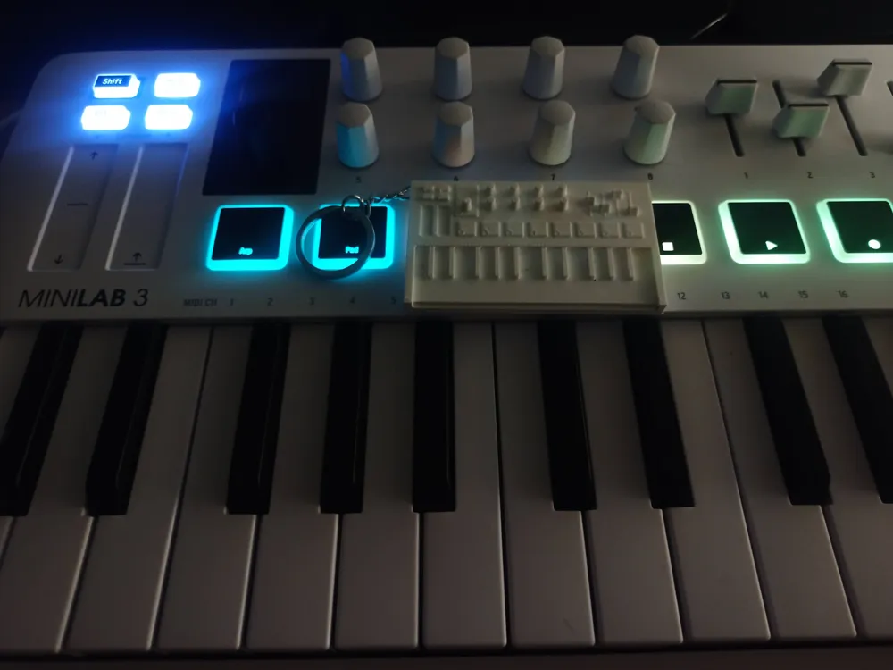 Midi controller keychain - Free 3D Print Model - MakerWorld