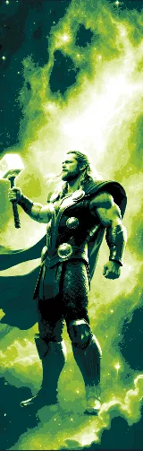 Set of 3 Bookmarks of Fan Art of the Marvel Universe - Thor, Loki and ...