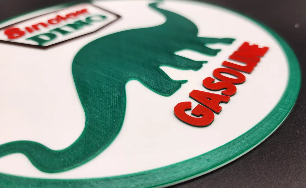 Vintage Sinclair Dino Sign 4 Colors by TripleGWorkshop - MakerWorld