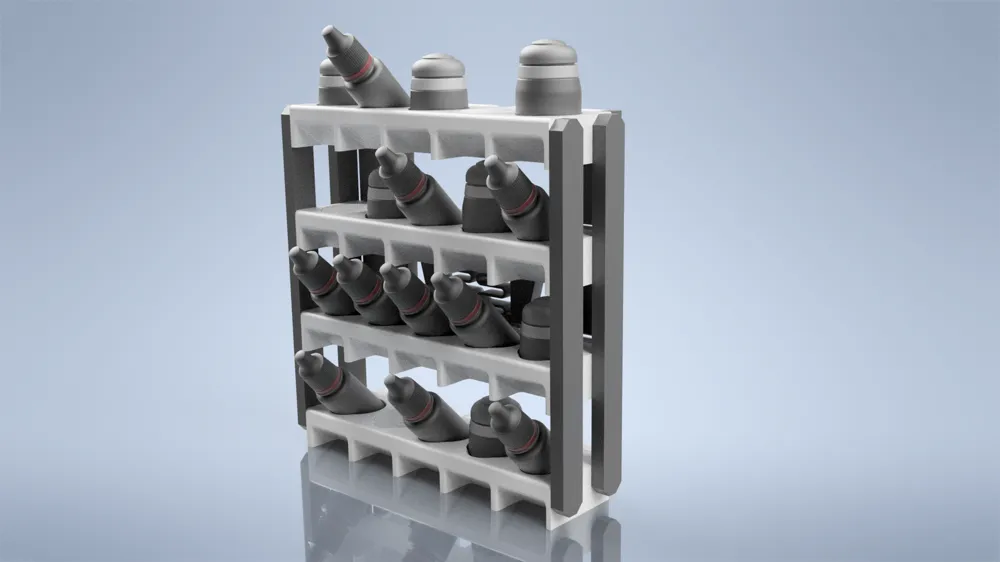 Paint Rack Stack Folding Holder (5x4) by Loch MakerWorld: Download Free ...