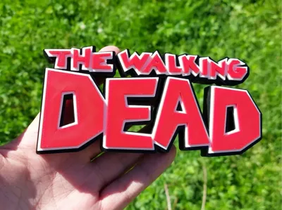 The Walking Dead Logo - Shelf Display/Sign/Magnet by PolyZone3D ...